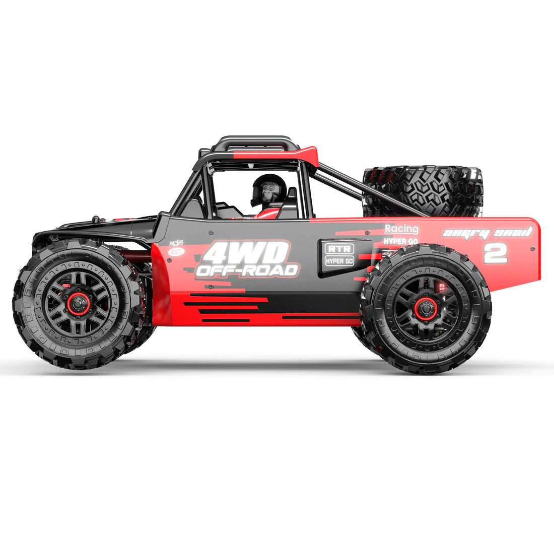 MJX Hyper GO - 14209 1/14 4WD Brushless Desert Truck - rood / zwart – RC Motorsports