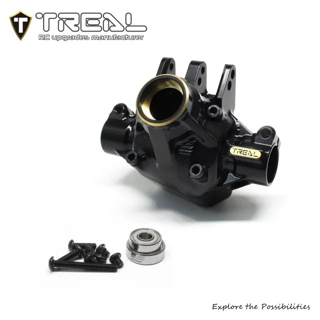 TREAL SCX10 Pro Messing Rear Axle Center 3rd Member Housing w Diff Cov ...