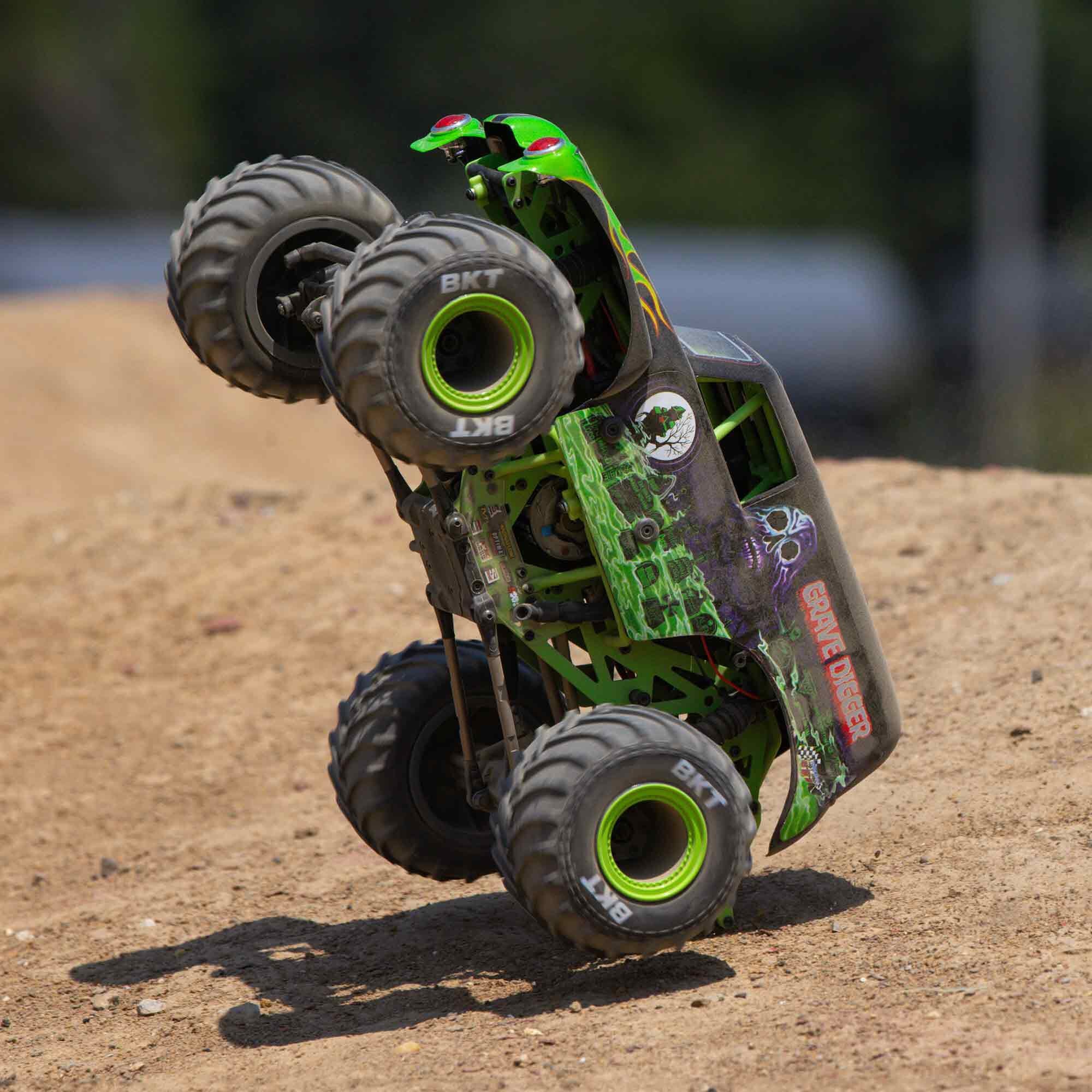 Losi 1/18 Mini LMT 4X4 Brushed Monster Truck RTR Grave Digger – RC ...