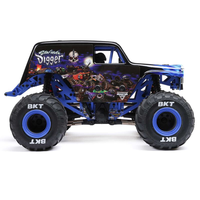 Losi 1/18 Mini LMT 4X4 Brushed Monster Truck RTR Son-Uva Digger – RC ...