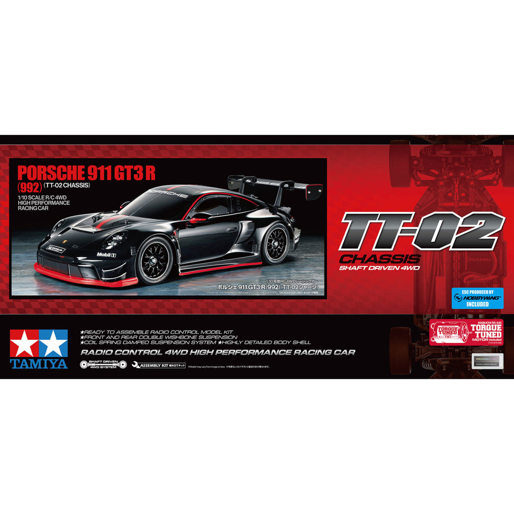 Tamiya 58745 - Porsche 911 GT3 R (TT-02) 1/10 RC Kit Pre Painted – RC ...